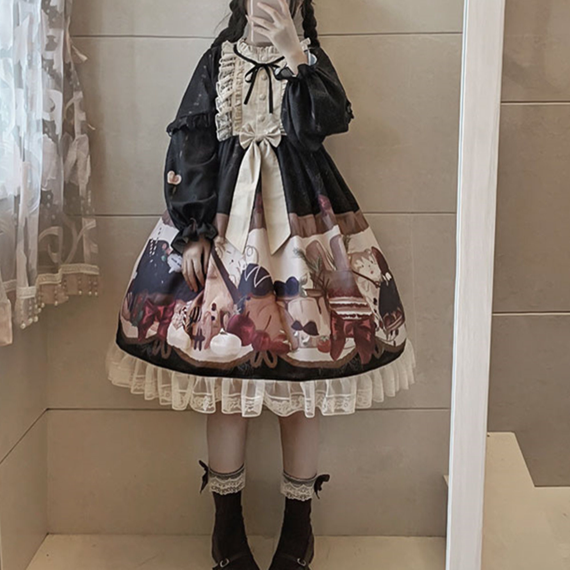 Goth Lolita Dresscute Babydoll Dressretro Dressprincess | Etsy