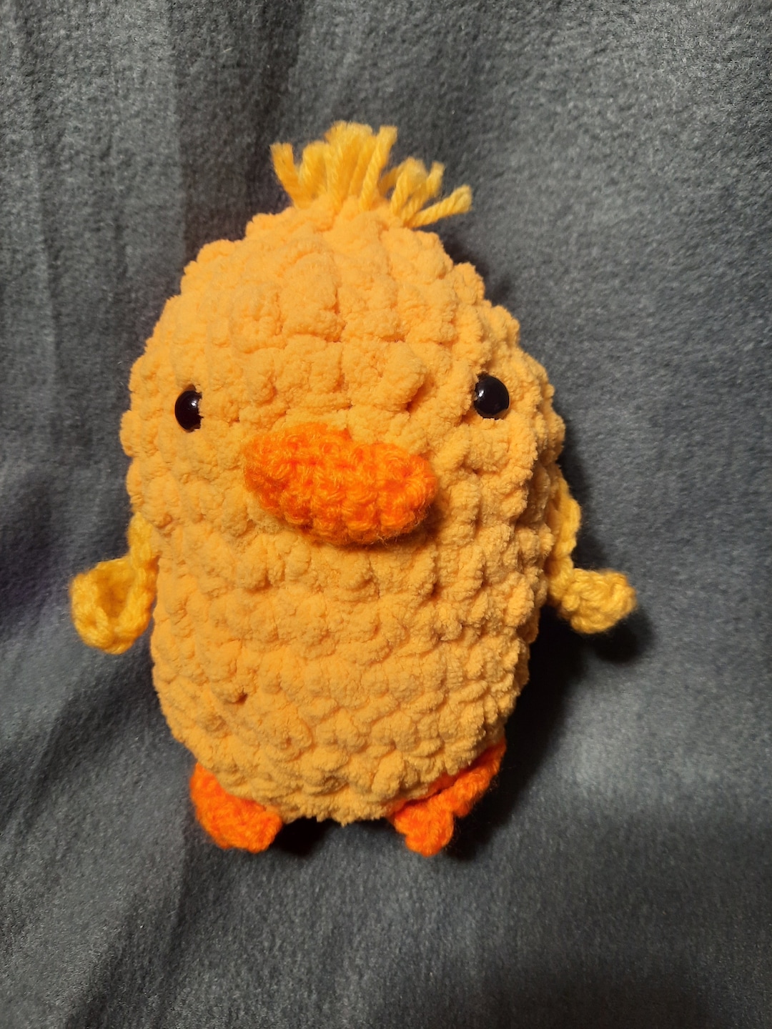 Cuddly Snuggle Crochet Duckling Plush 9" Toy - Etsy