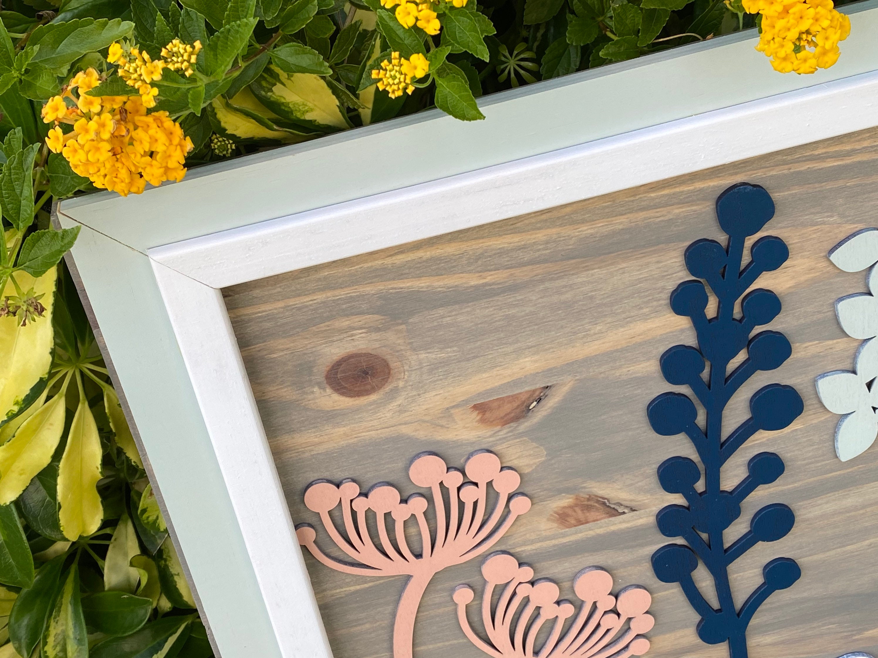 Hawaiian Floral Nursery Personalized Name Board Botanical - Etsy