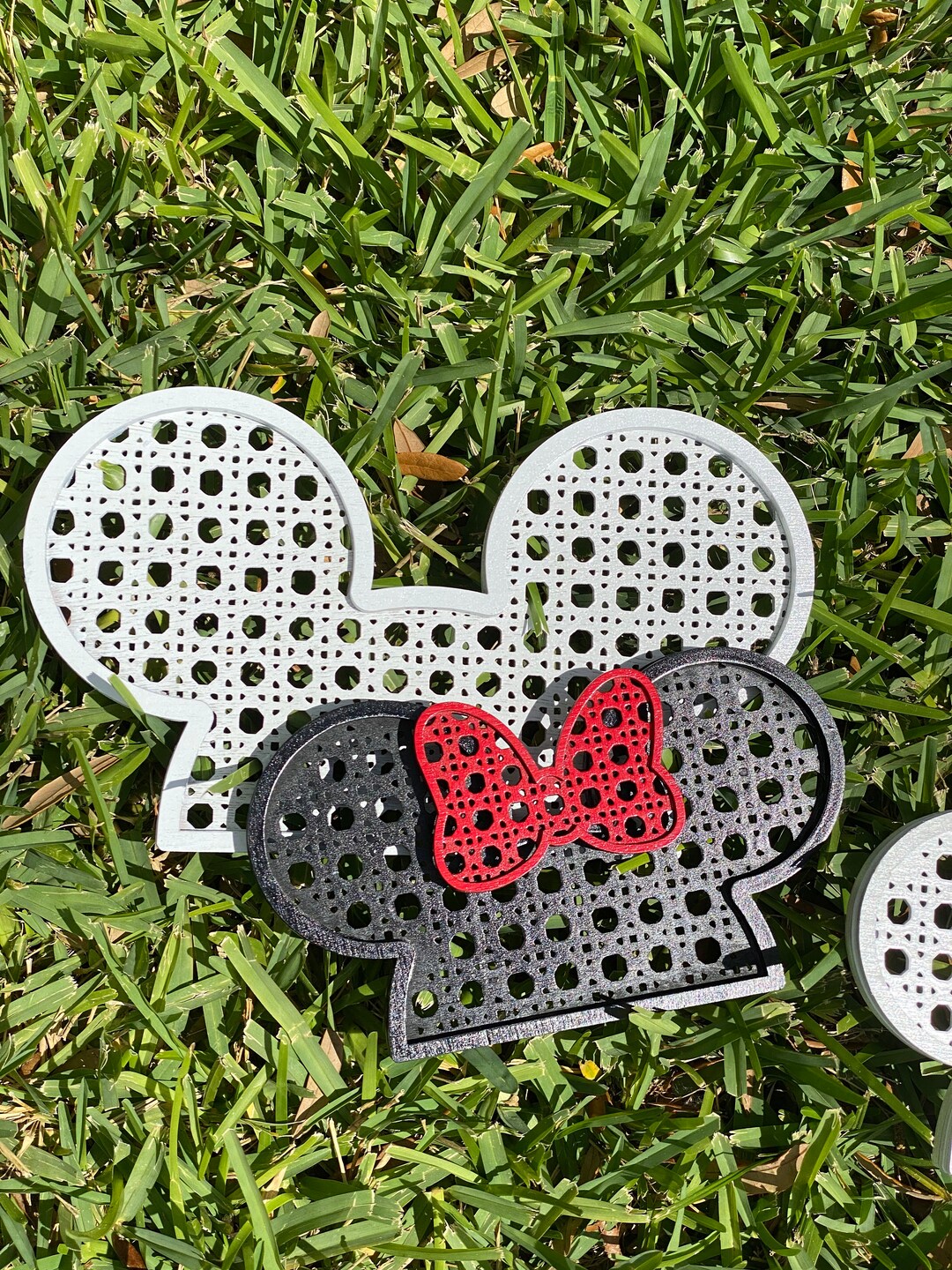 Rattan Mickey Inspired Decor, Tiered Tray Disney Inspired Decor, - Etsy