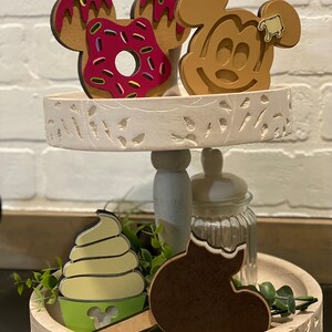 Snack Tiered Tray Set of 5 Disney Inspired - Popcorn, Pretzel, Candy ...