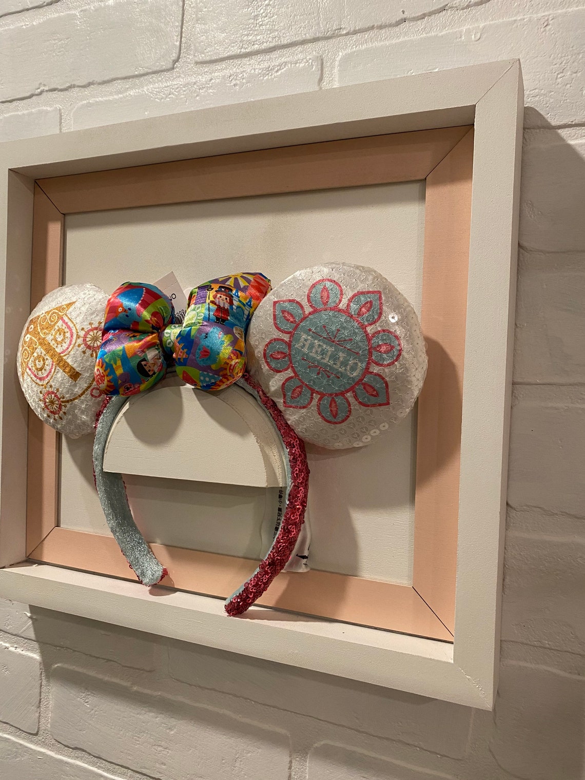 Disney Ear Frame Disney Minnie Headband Display Layered Wood - Etsy