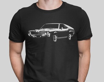 1968 1969 AMC AMX Classic Redline Design Tshirt - Etsy