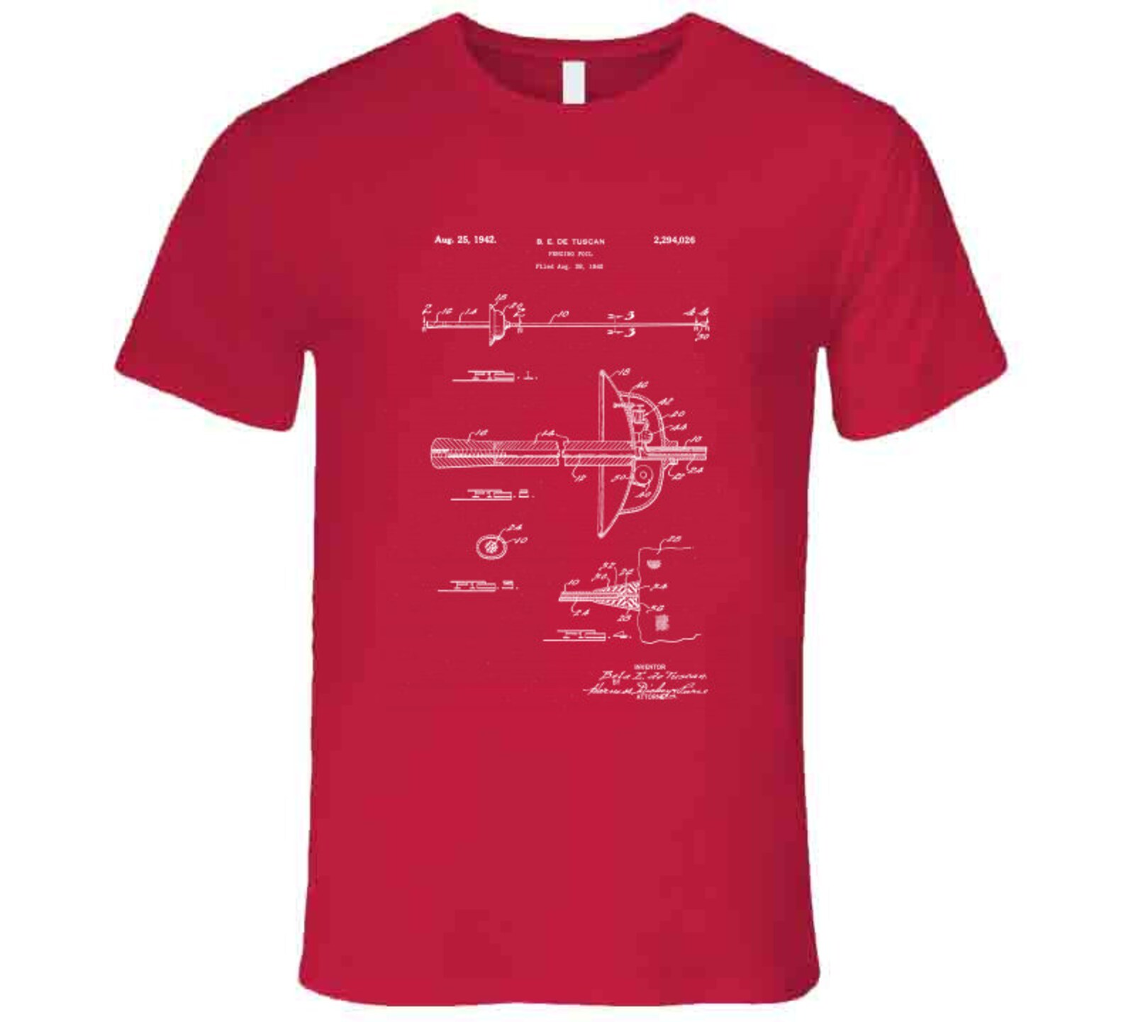 Vintage Fencing Foil Sword Sabre Saber 1942 Patent T Shirt - Etsy