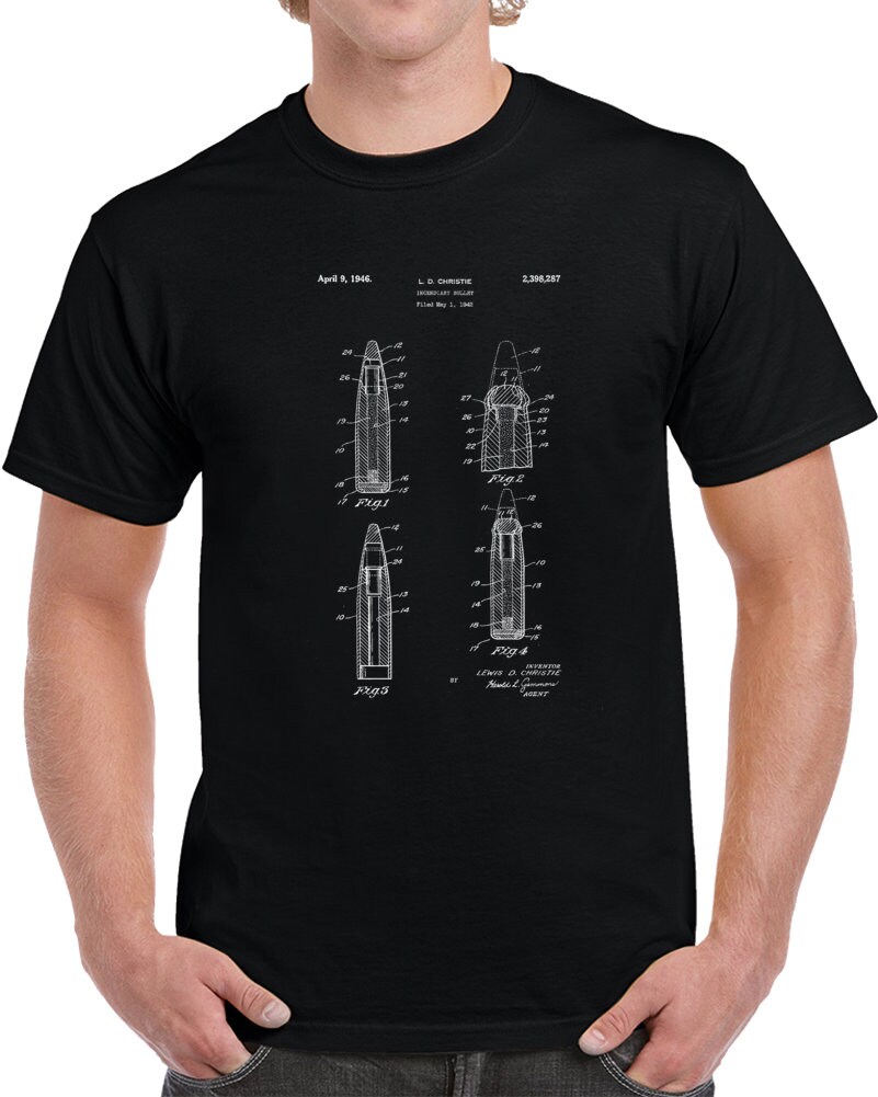 Vintage Firearm Gun Bullet Gun Enthusiast Patent T Shirt - Etsy