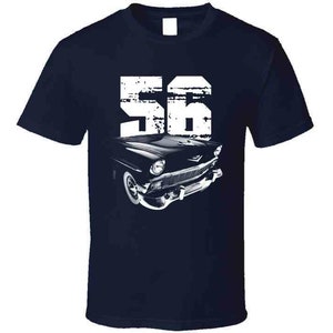 1956 Chevy Bel Air Front Side View With White Year T Shirt - Etsy