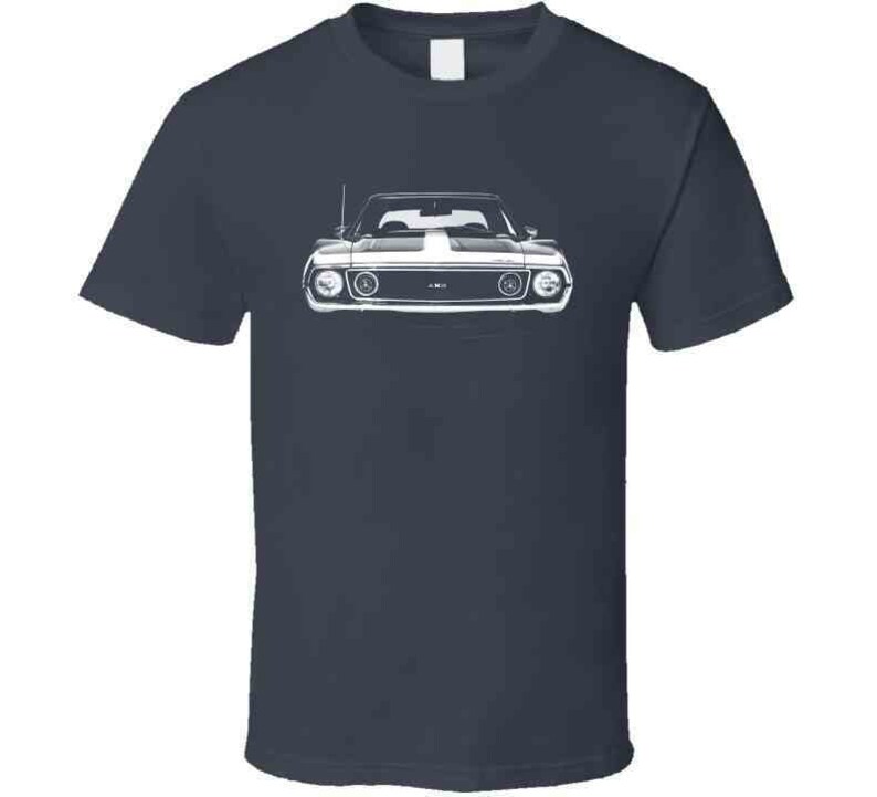 1973 Amc Amx Javelin Silhouette Front View T Shirt - Etsy