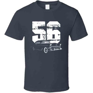 1956 Chevy Bel Air Three Quarter View With Year T Shirt - Etsy