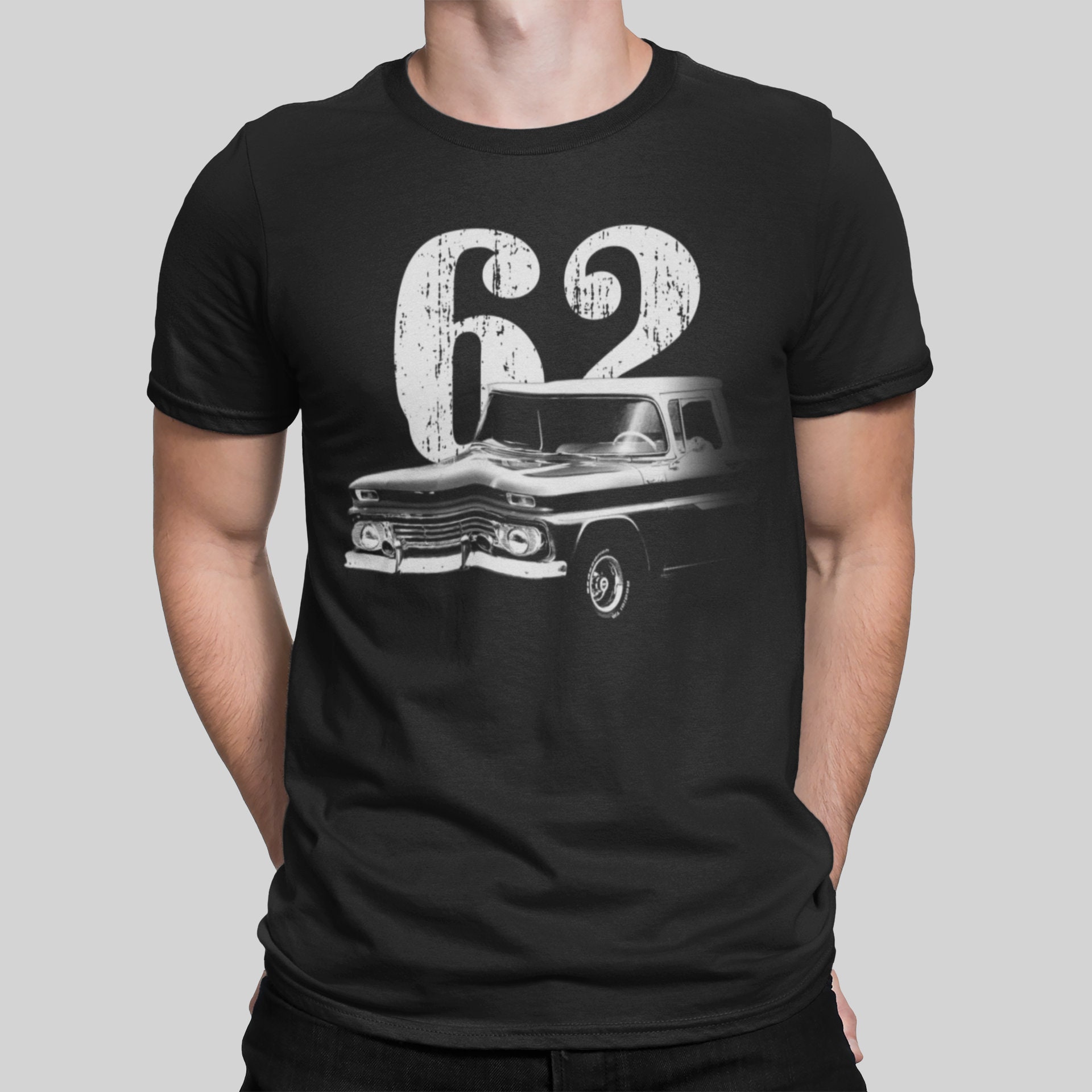 1962 C10 Pickup Truck Front Side View With Year T Shirt | Etsy