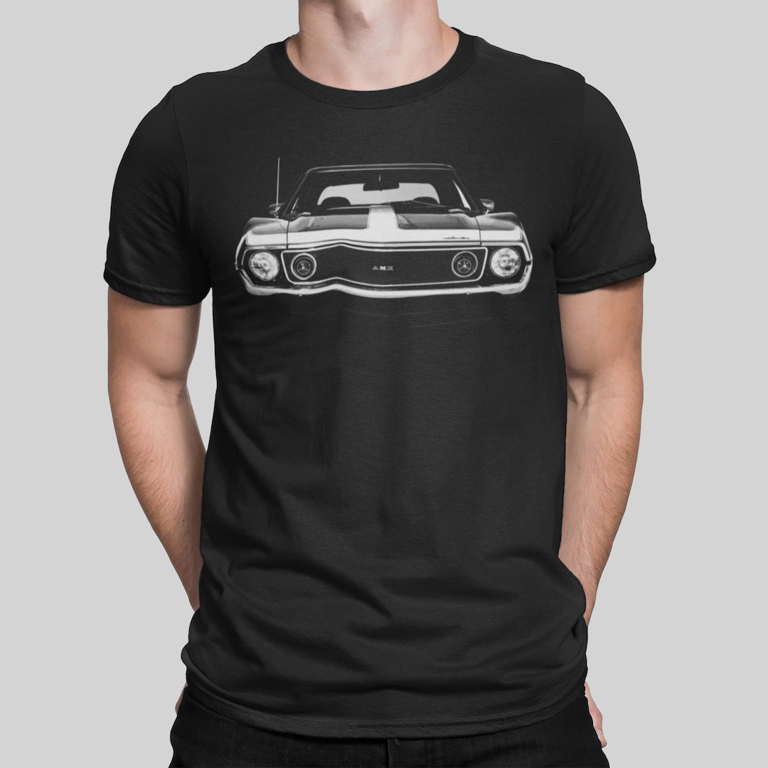 1973 Amc Amx Javelin Silhouette Front View T Shirt - Etsy