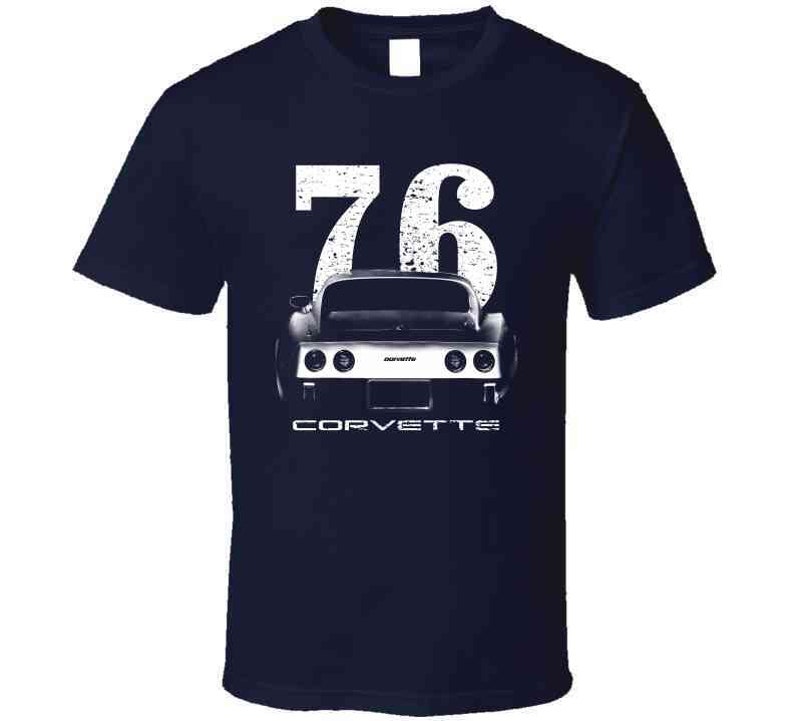1976 Corvette Rear View With Year and Model Car Enthusiast T - Etsy