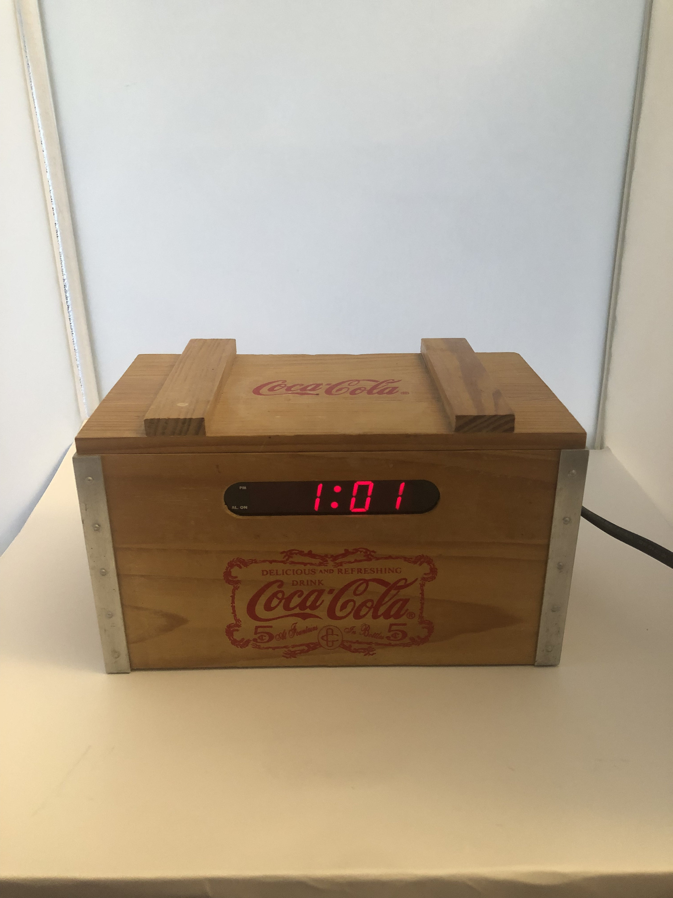 Coca Cola Crate Clock AM / FM Radio Vintage - Etsy