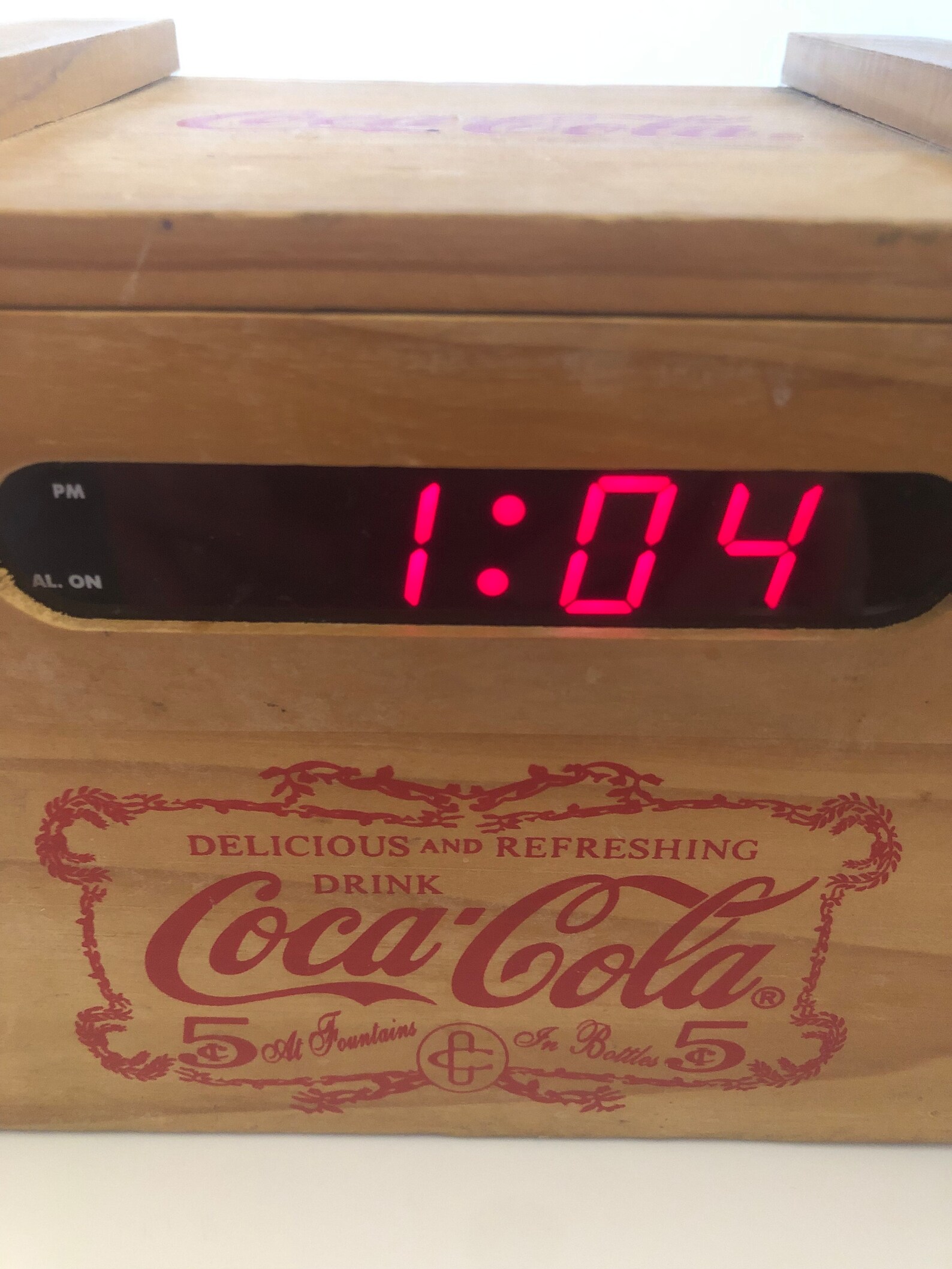 Coca Cola Crate Clock AM / FM Radio Vintage - Etsy