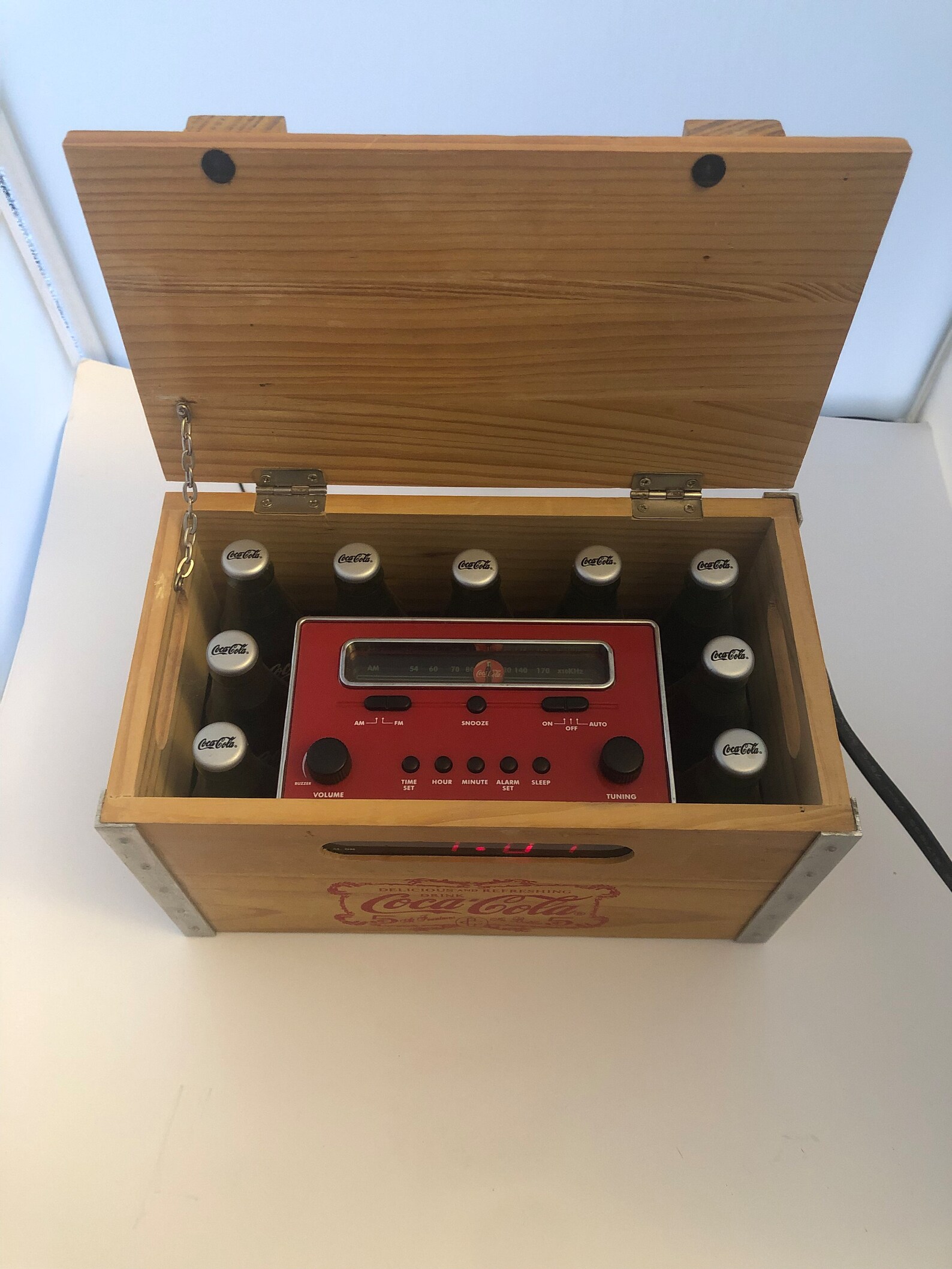 Coca Cola Crate Clock AM / FM Radio Vintage - Etsy