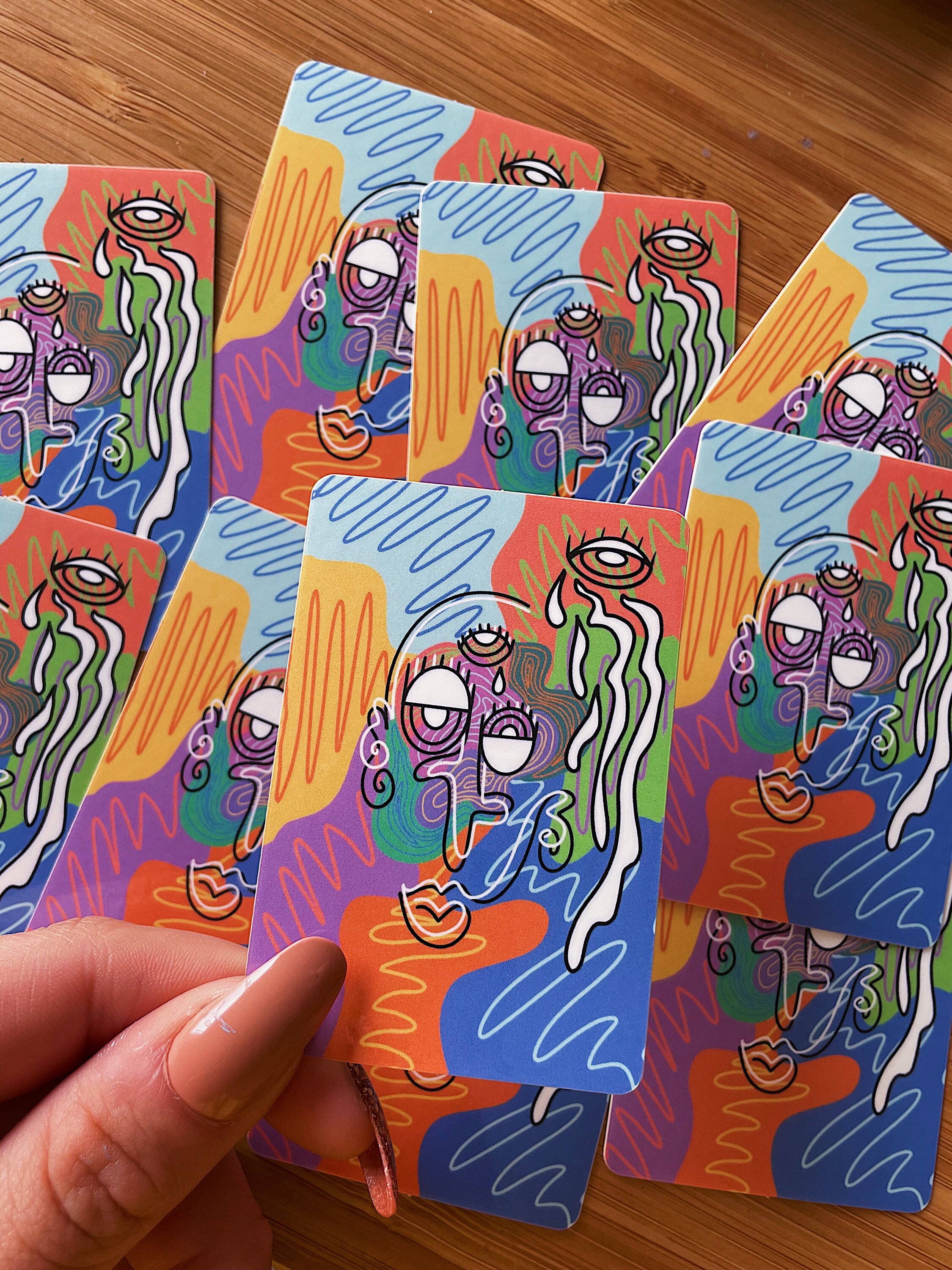 Crying Face Sticker - Etsy