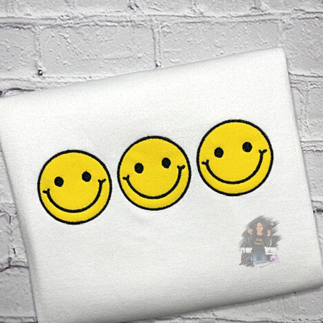 Triple Smiley Face Shirt, Emoji Smiley Tee, Be Happy Unisex Shirt for ...