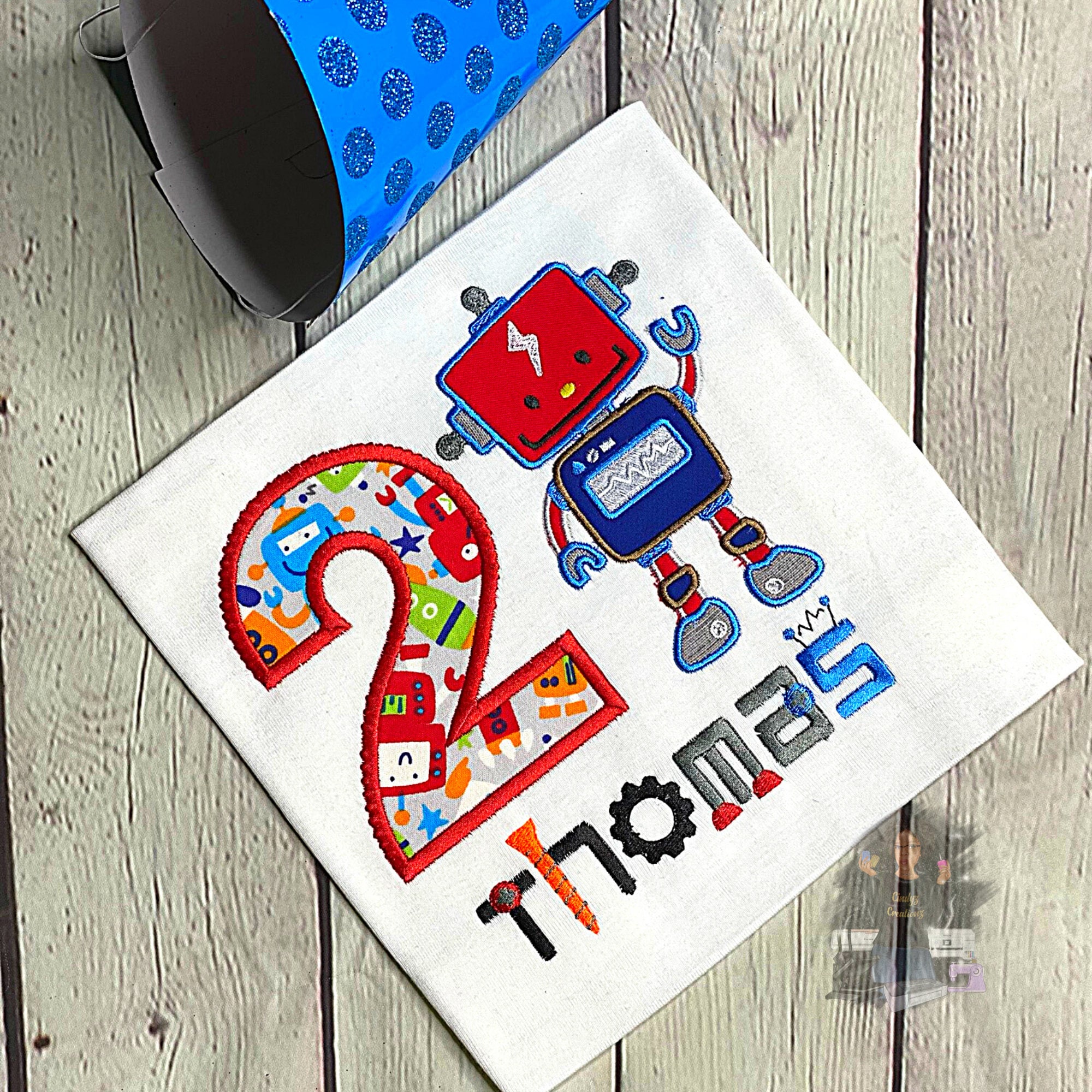 Boys and Girls Fun Robot T Shirt Personalized Shirt Birthday - Etsy