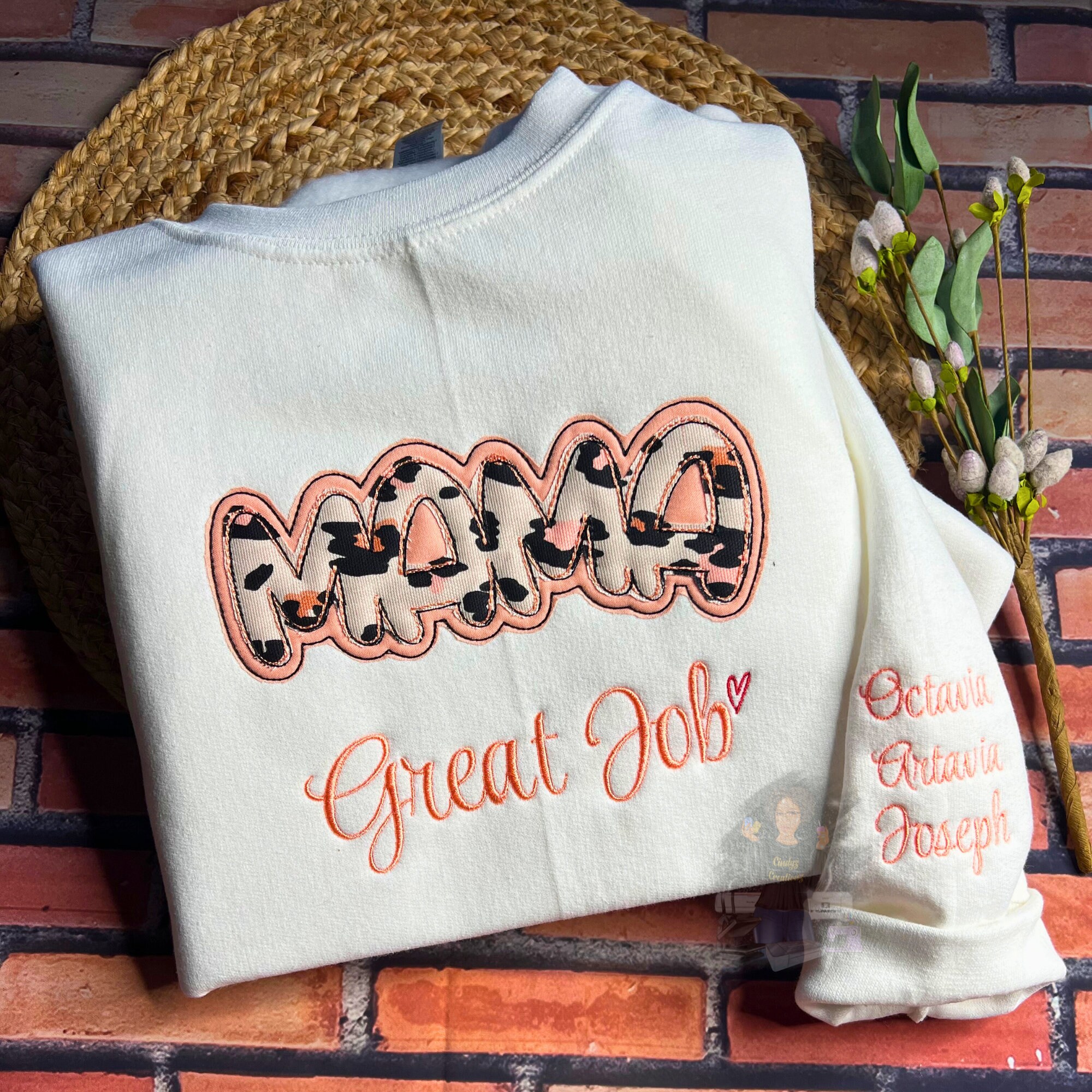 Mama Cheetah Print Crew Neck Pink Blue Boy Mom Girl Mom - Etsy