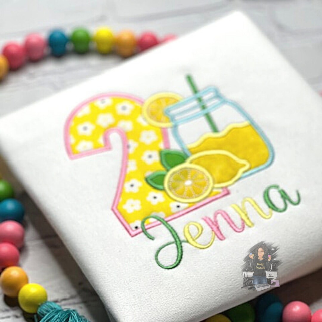 Lemonade/ or Pink Lemonade, Girls 2nd Birthday Shirt, Add Any Number ...