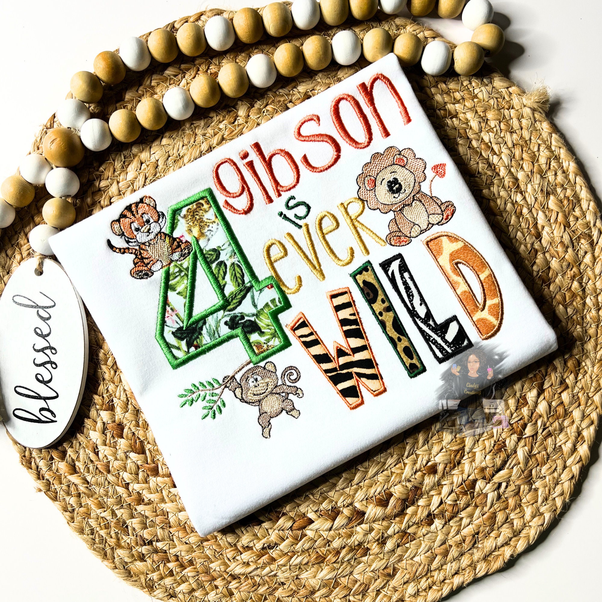 Boys 4 Ever Wild Shirt, Wild Shirt for Birthday Party, Themed 4 Ever ...