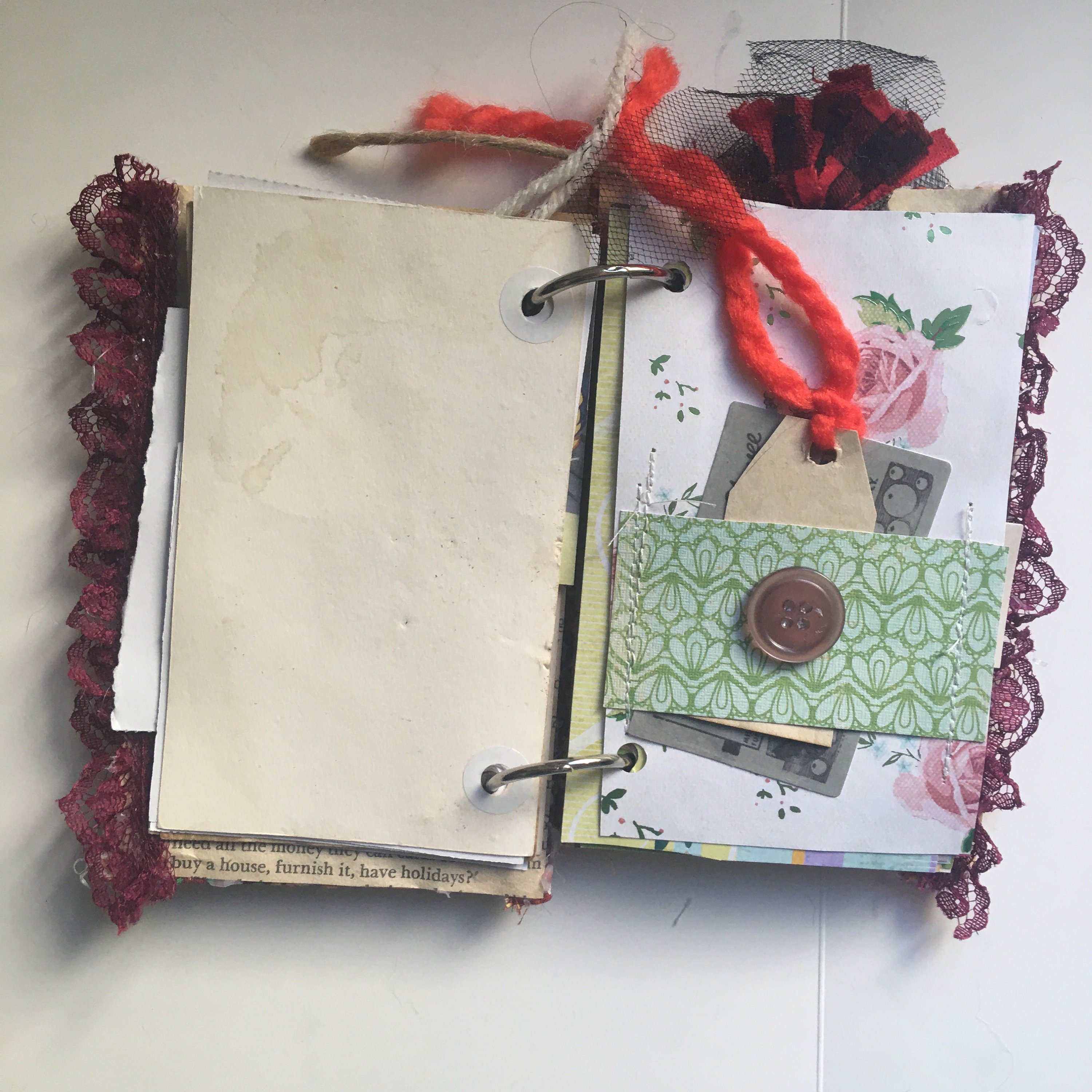 Vintage Nature Themed Ring Bound Junk Journal - Etsy
