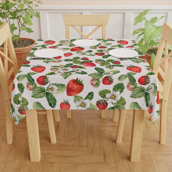 Strawberry Tablecloth - Etsy