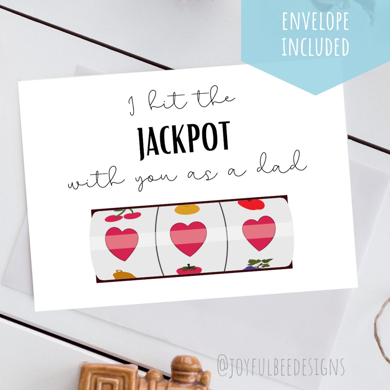 Printed I Hit The Jackpot With You As A Dad 5x7 Folded Card | Etsy Printed I Hit The Jackpot With You As A Dad 5x7 Folded Card | Etsy