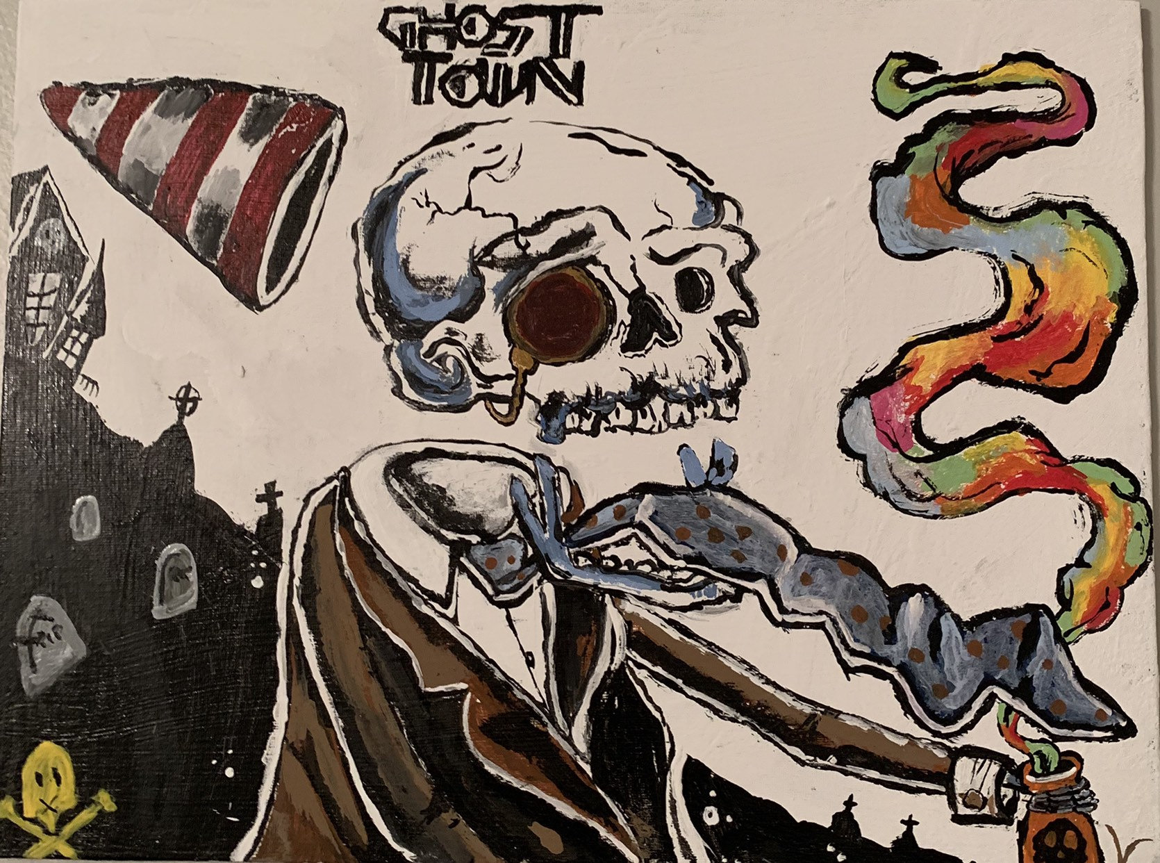 Ghost Town Album Cover Drawing