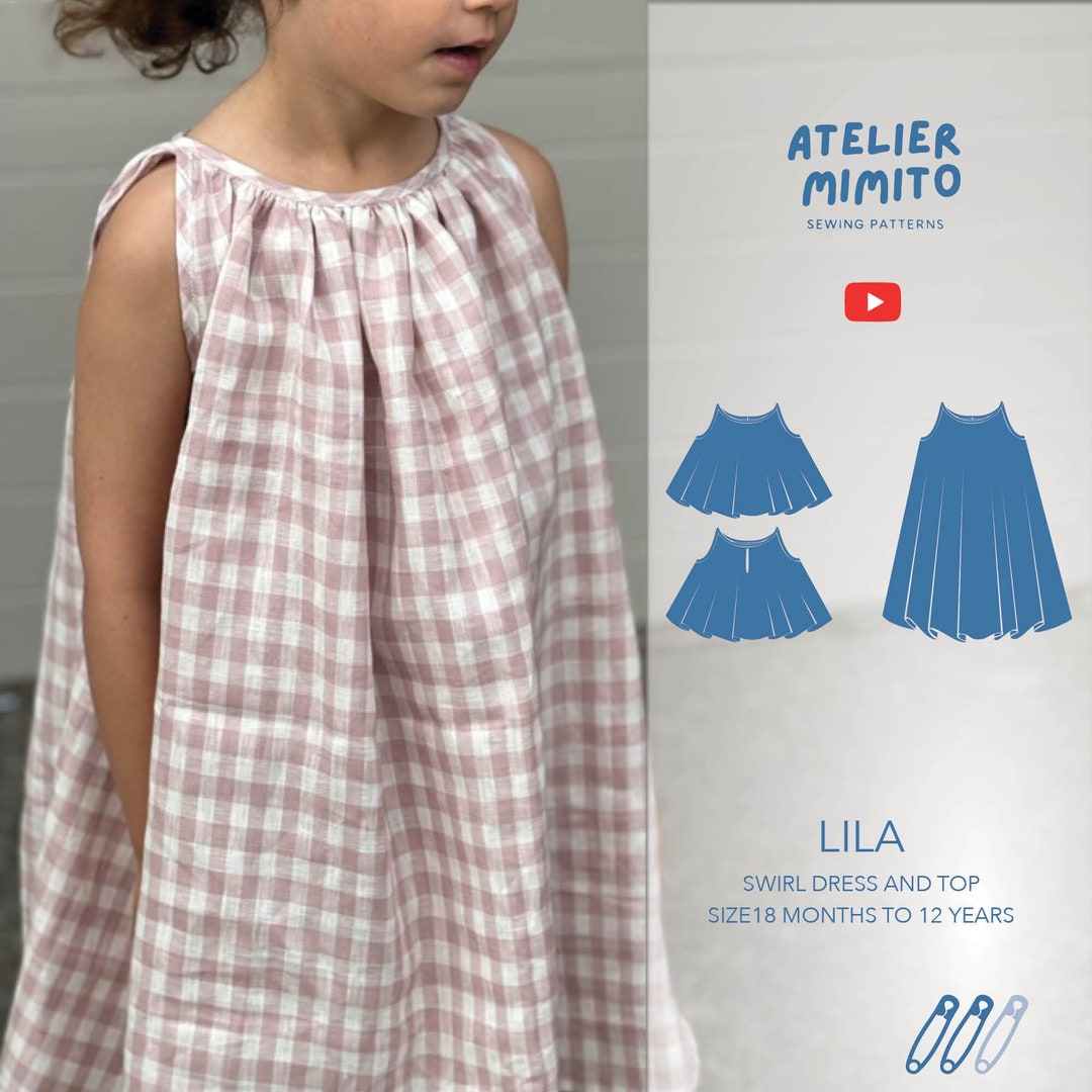 Girl Swirl Dress Sewing Pattern - Etsy