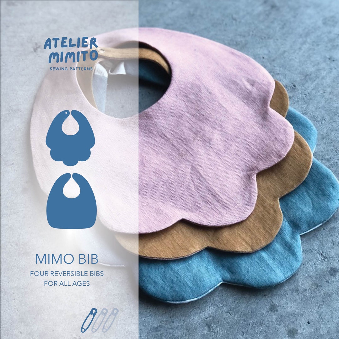 Baby Scallop Bib Dribble Set PDF Sewing Pattern One Size Fits - Etsy