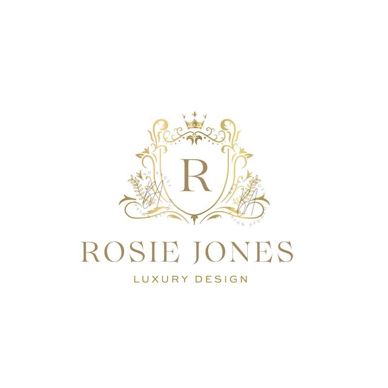 Custom Logo Design Crest Crown - Etsy UK