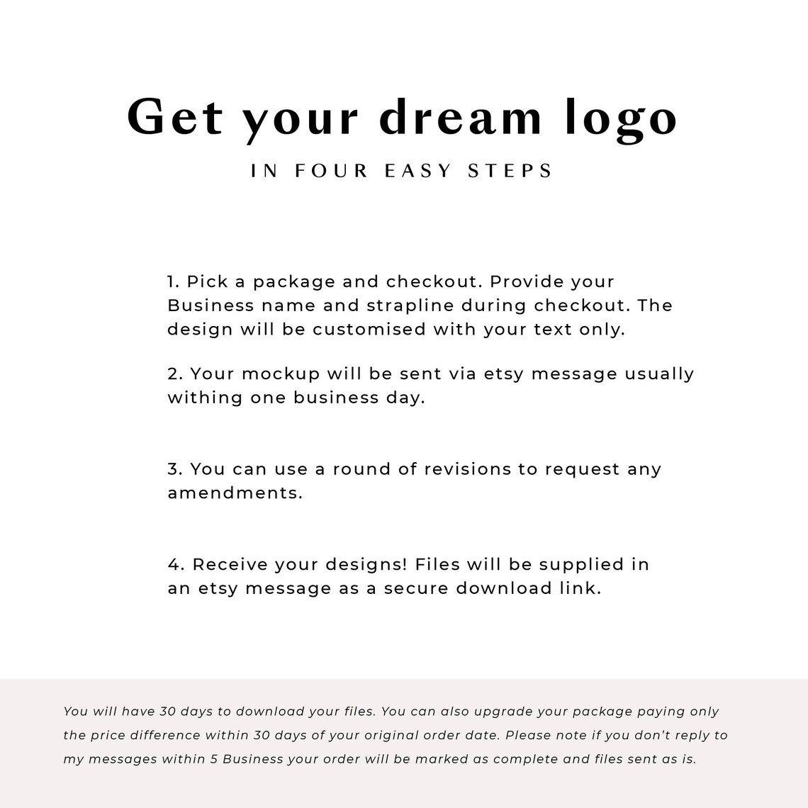 Pastel Pink Logo Boutique Logo Premade Logo Design Store - Etsy