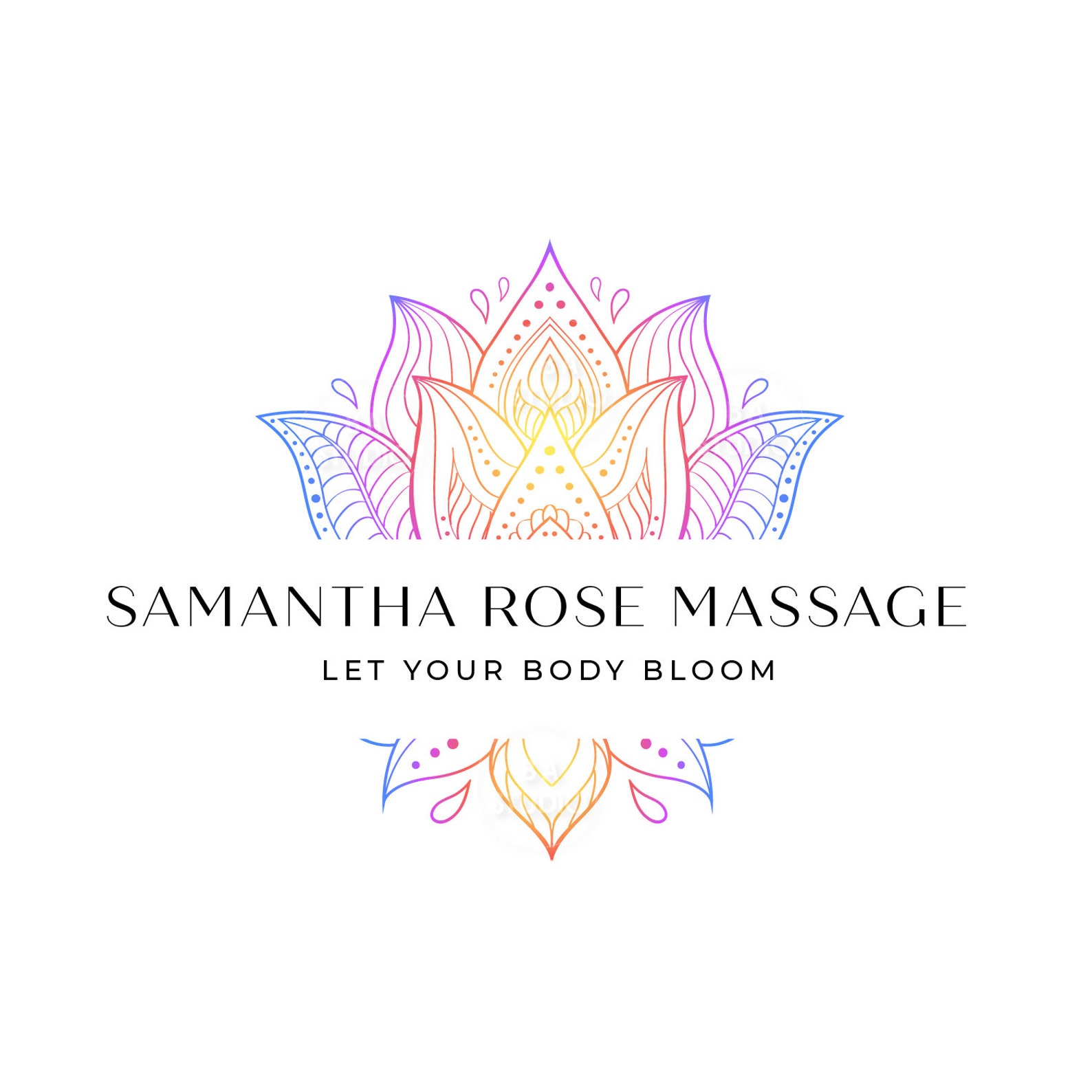 Lotus Logo Health Logo Premade Logo Design Mandala Logo - Etsy