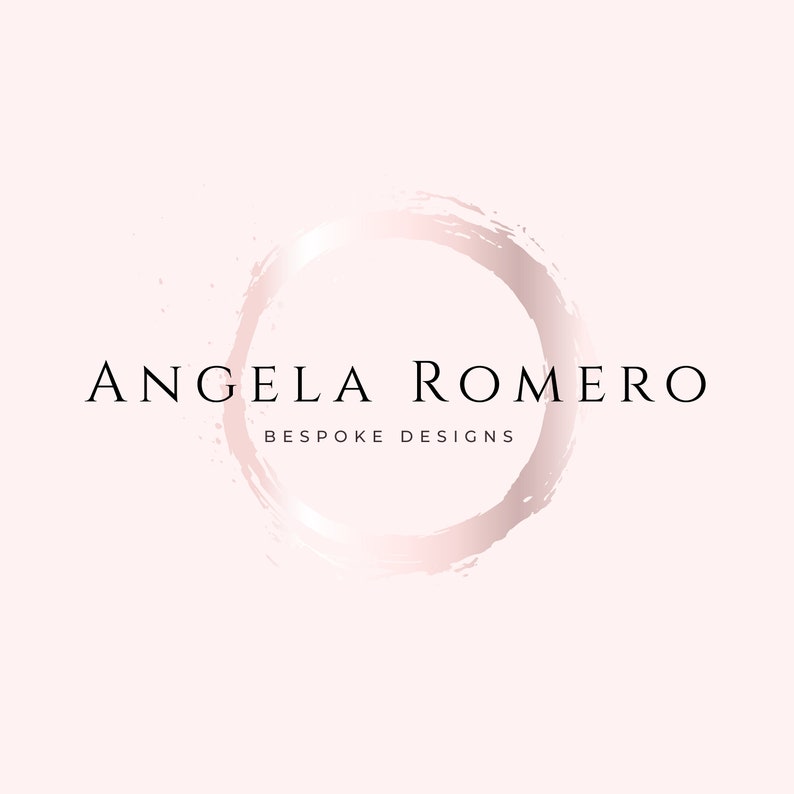 Rose Gold Logo Logo Design Circle Logo Logo Design and - Etsy