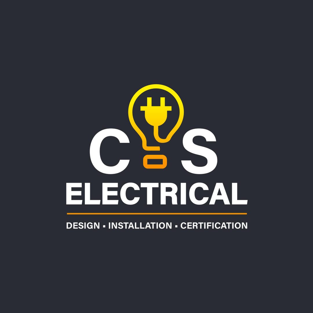 Electrician Logo Design, Premade Business Branding, Light Bulb Logo ...