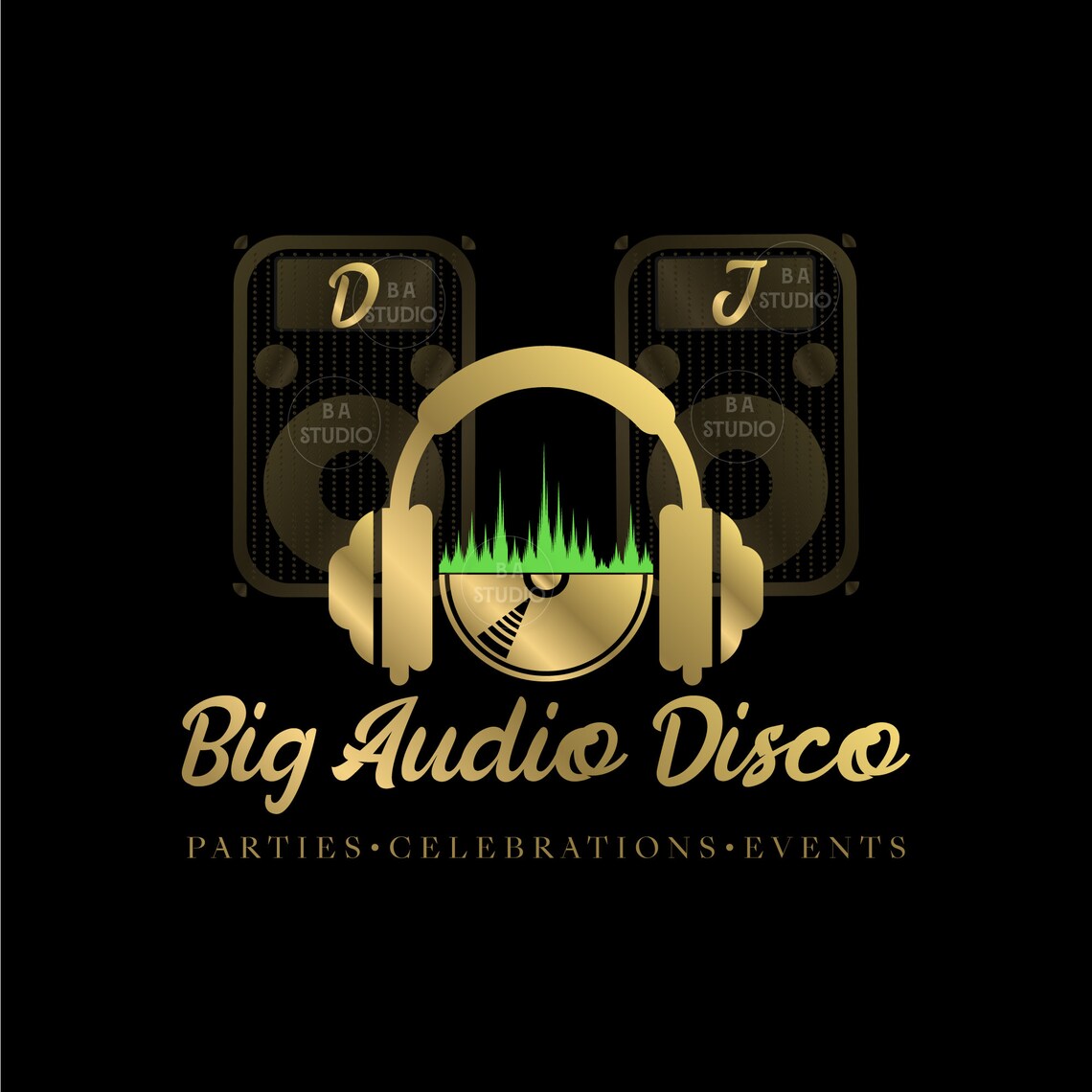 DJ Logo Premade Party Logo Wedding DJ Logo Birthday DJ - Etsy