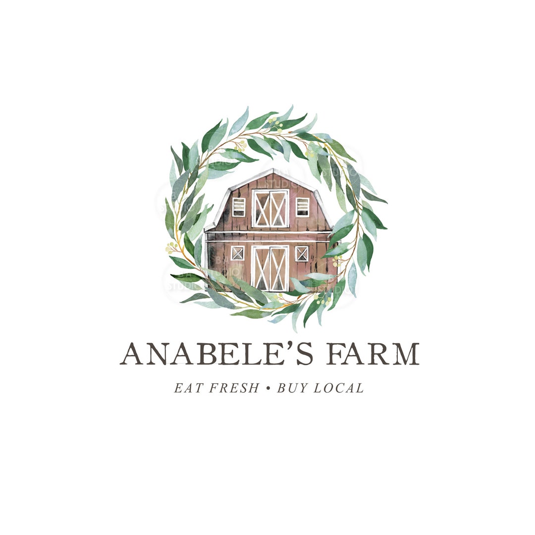 Farm Logo -premade Logo Design and Branding - Farm Shop Logo - Farm ...