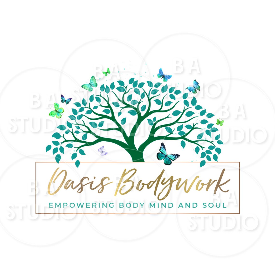 Butterfly Tree Logo Logo Design Tree Logo Logo Design - Etsy