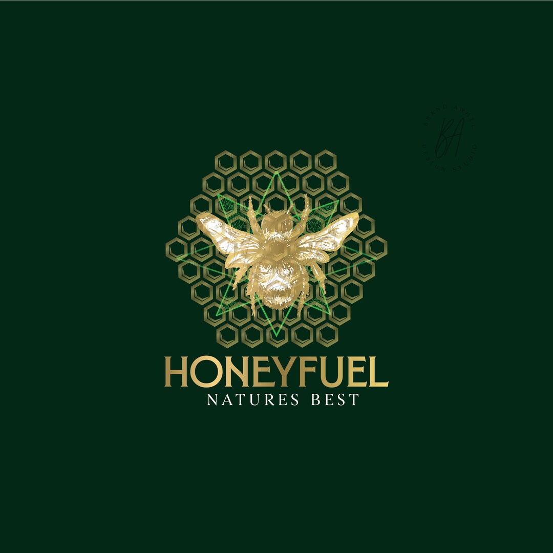 Honey Bee Health Logo Bee Branding Bee Logo Apiary Logo Premade Logo ...