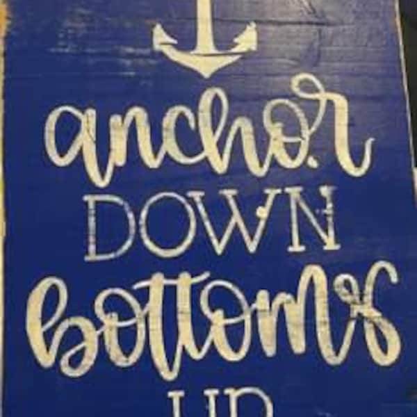 Bottoms up Sign - Etsy