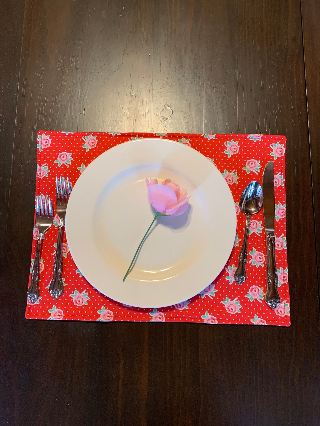 Placemats, Valentine's Day Placemats, Fabric Placemats Set of 4 ...