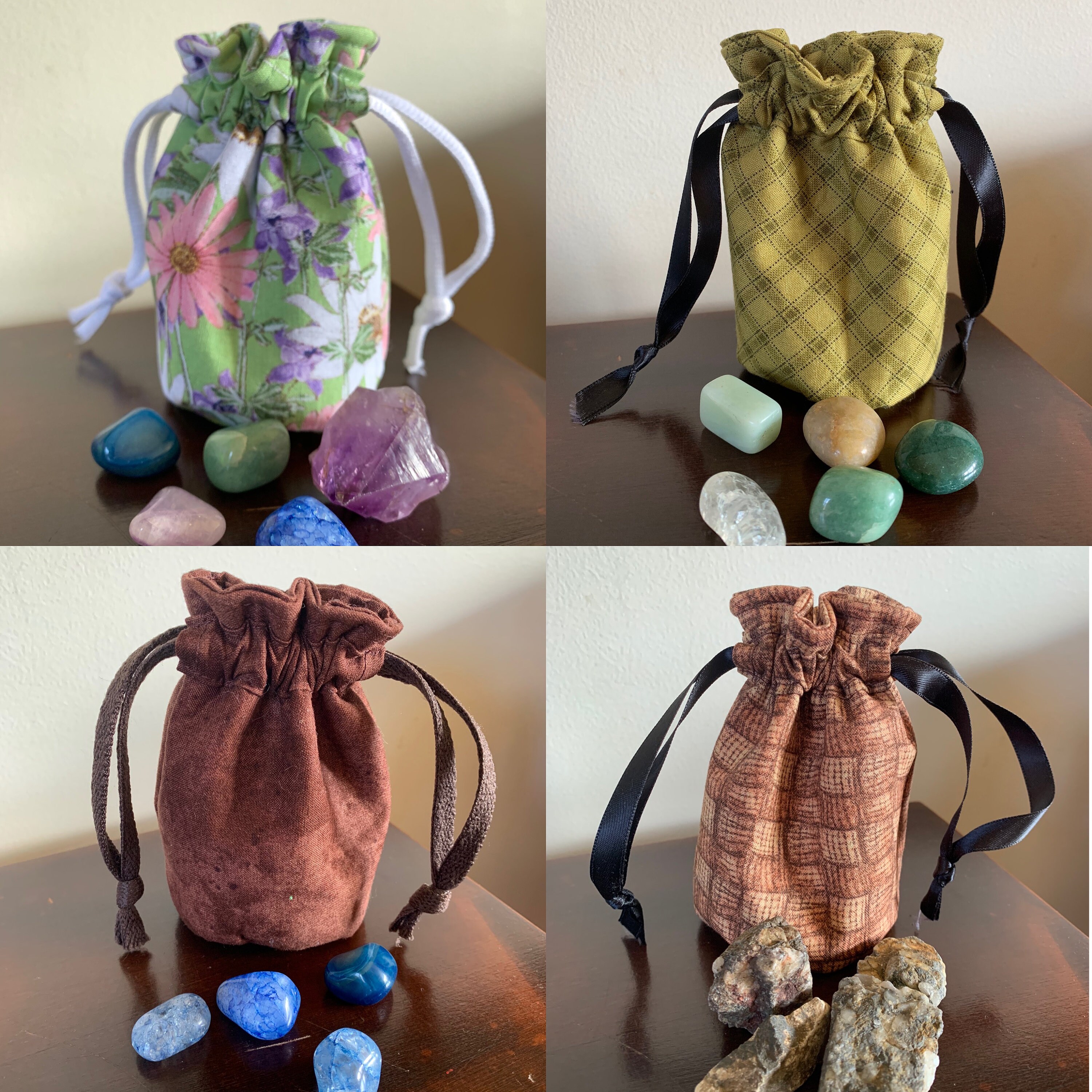 Drawstring Pouch, Dice Pouch, Crystal Pouch, RPG Gaming Bag, Tabletop ...