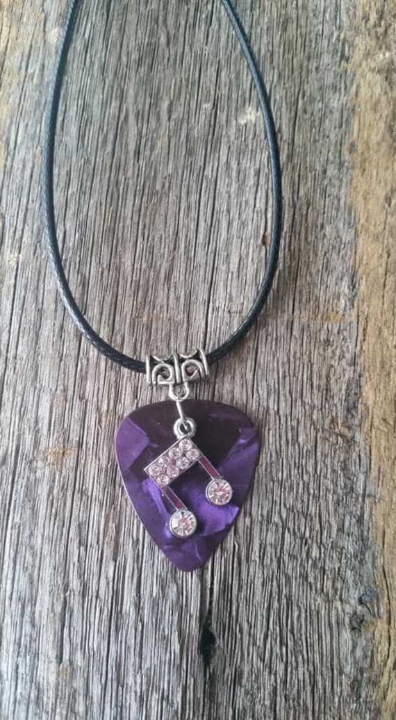 Guitar Pick Plectrum Rhinestone Diamond Sparkly Purple Rock | Etsy