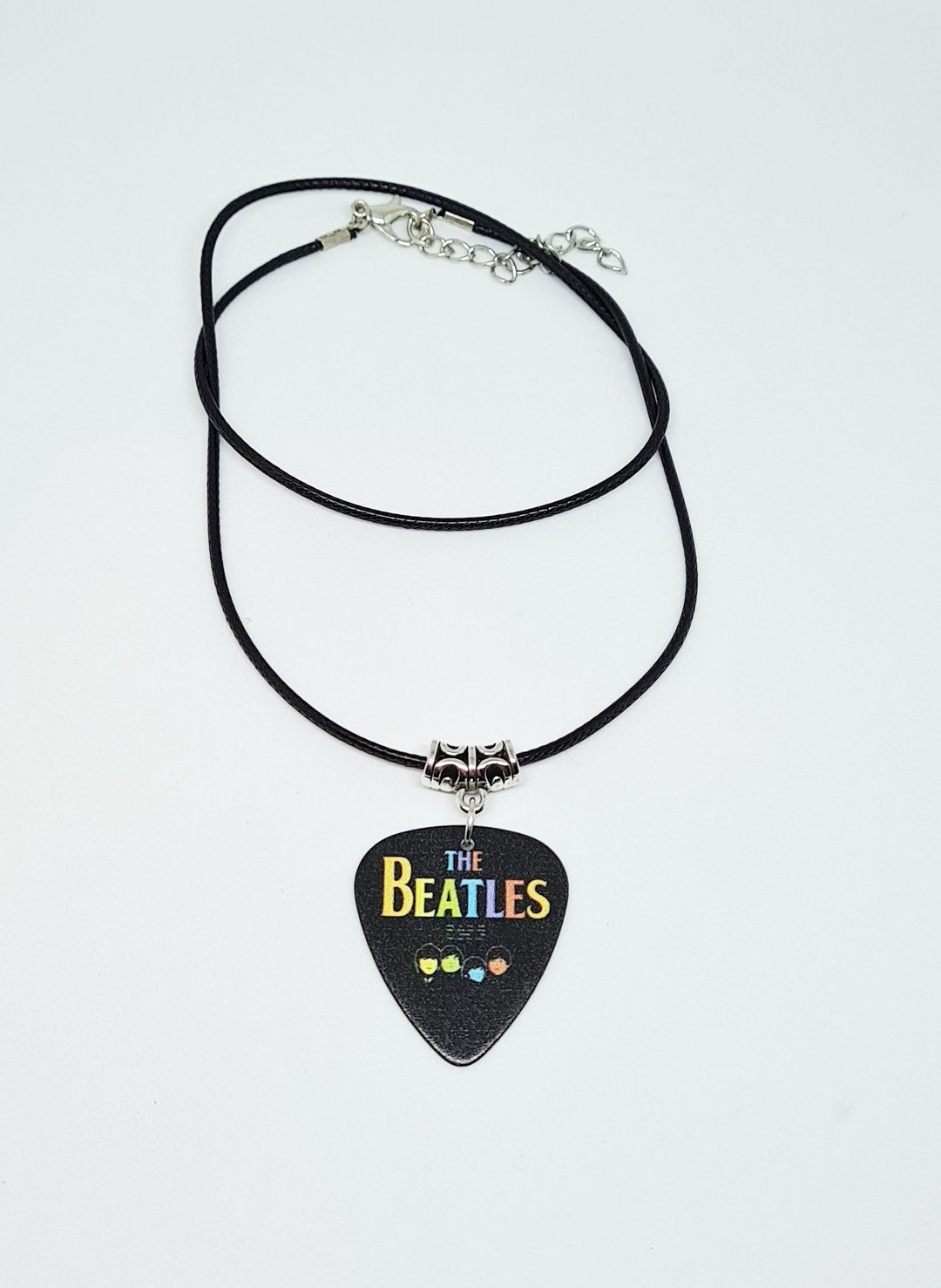 Guitar Pick Plectrum Pendant THE BEATLES Band Necklace Logo Jewellery ...