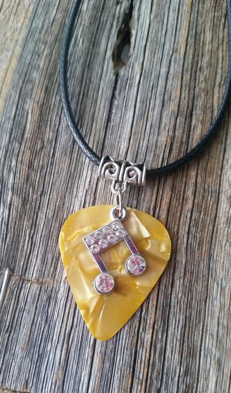 Guitar Pick Plectrum Rhinestone Diamond Sparkly Yellow Rock - Etsy