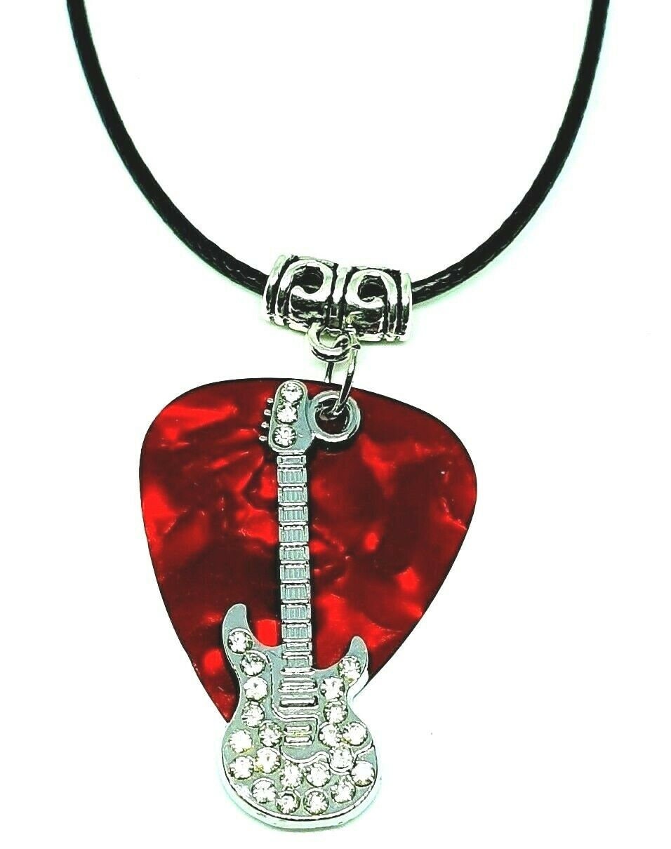 Guitar Pick Plectrum Rhinestone Diamond Sparkly Red Rock - Etsy España