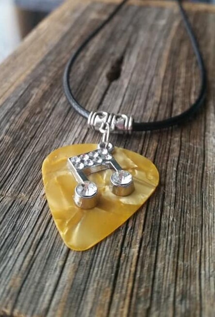 Guitar Pick Plectrum Rhinestone Diamond Sparkly Yellow Rock - Etsy