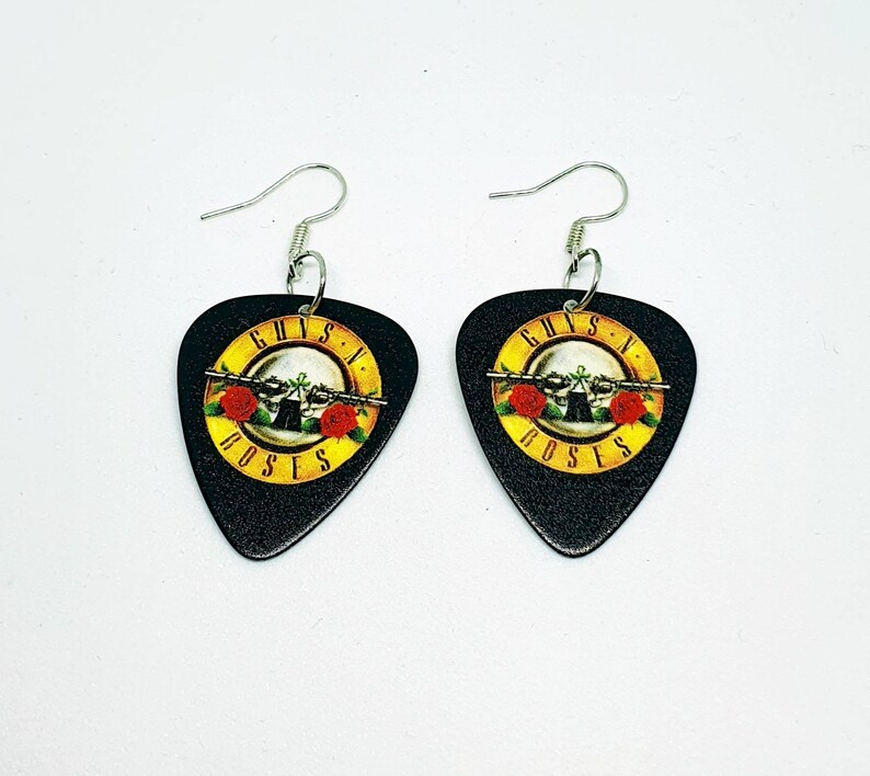 Guitar Pick Plectrum Earrings Appetite for Destruction GUNS N ROSES ...