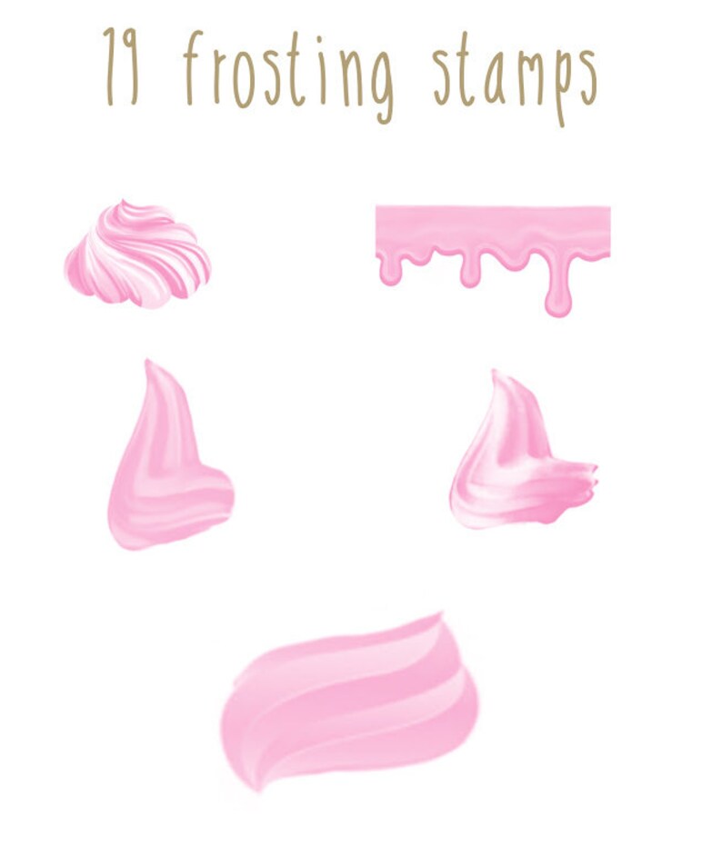 Procreate 5 Frosting Brushes And Stamps Realistic Frosting Etsy 
