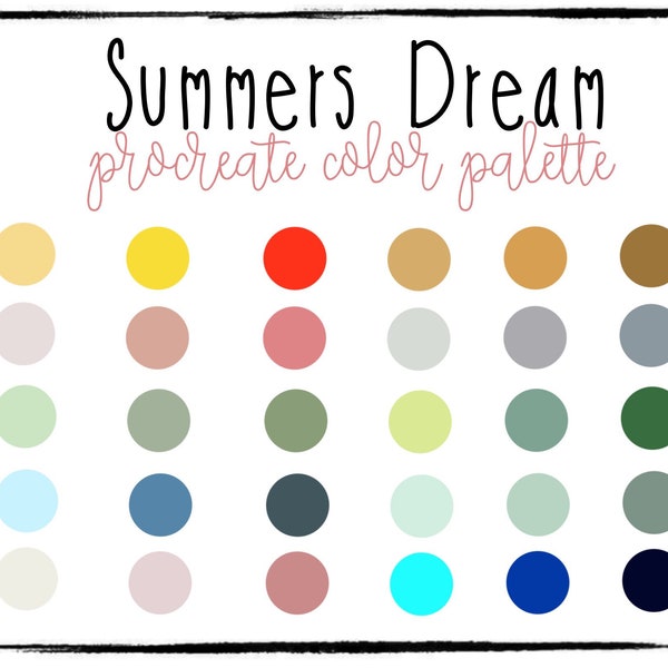 Soft Summer Color Swatches - Etsy